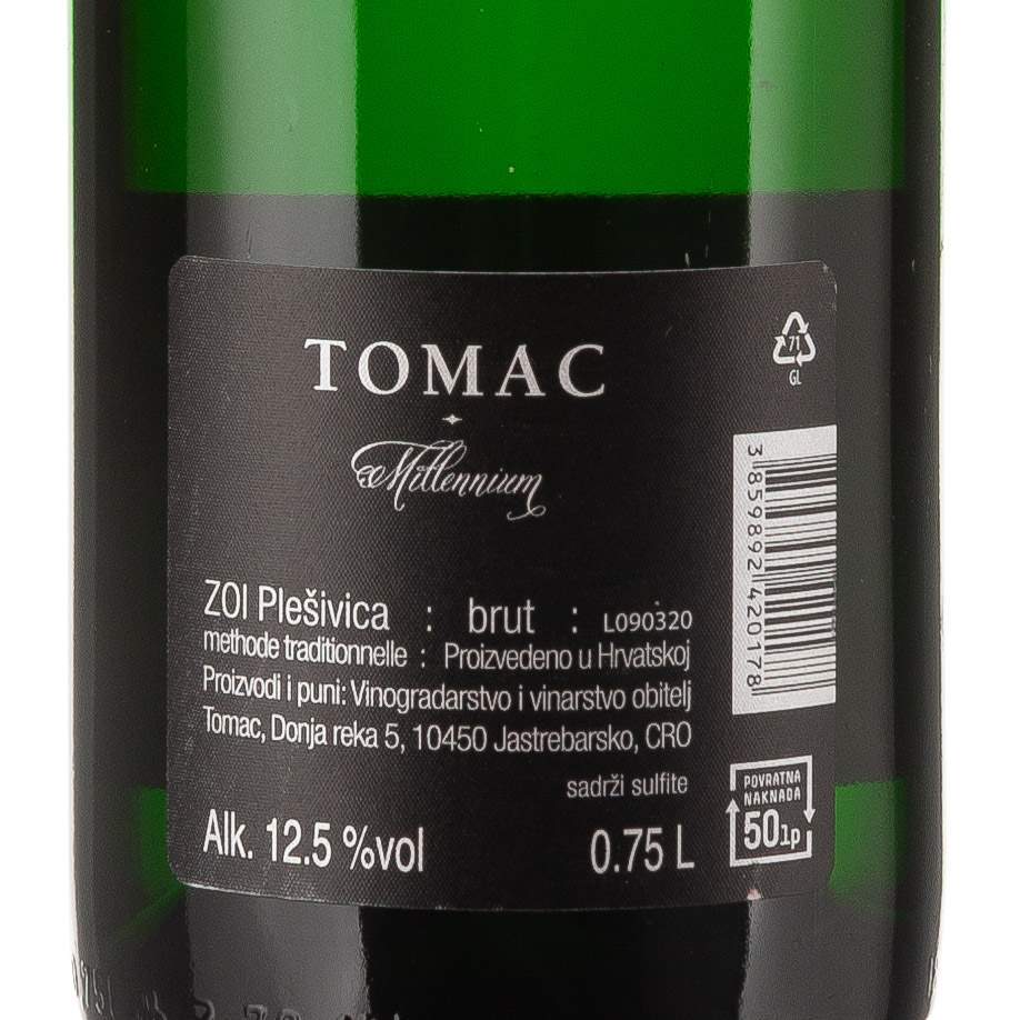 Vrutak | *PJENUŠAC TOMAC MILLENIUM 0.75L ZOI BRUT -6/1-