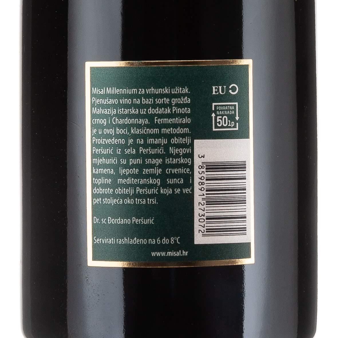 Vrutak | *PJENUŠAC MISAL MILLENNIUM PERŠURIĆ 1.5L KLASIČNA METODA BRUT
