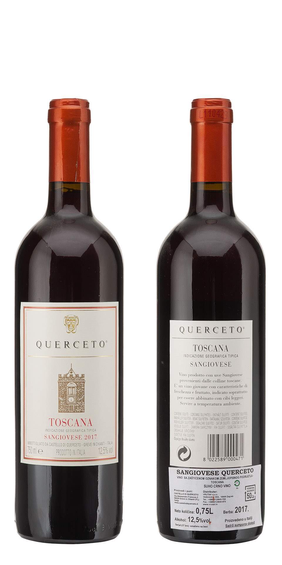 Vrutak | *SANGIOVESE QUERCETO IGT 0.75L ZP SUHO 2024 -6/1-