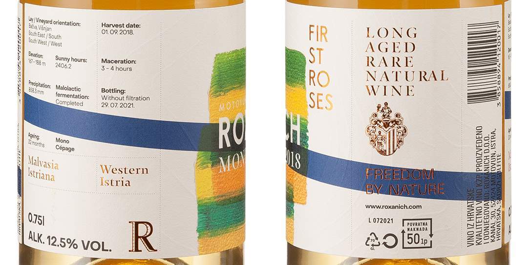 Vrutak | *MONTONA MALVASIA ROXANICH 0.75L 2020 -6/1- FIRST ROSES