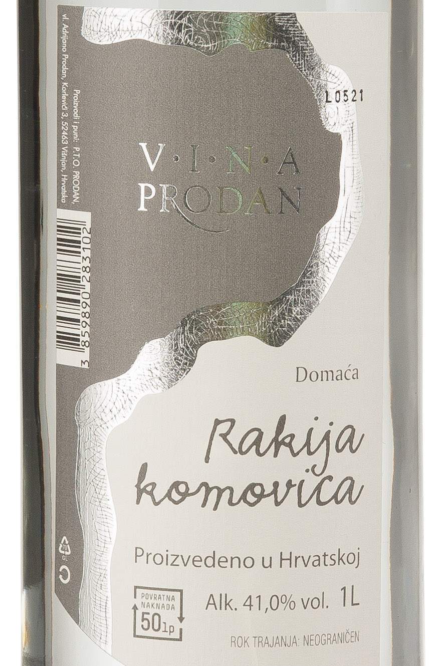 Vrutak | *RAKIJA KOMOVICA DOMAĆA 1L PRODAN