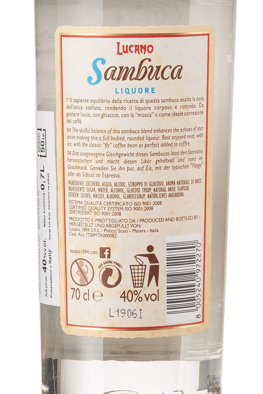 Vrutak | *SAMBUCA LUCANO 0.70L 40% -6/1-